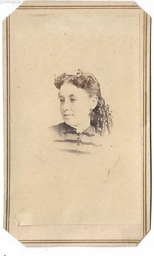 CDV Photo Curly Head Woman - Bogardus Broadway NY 2 Cent Tax Stamp ...