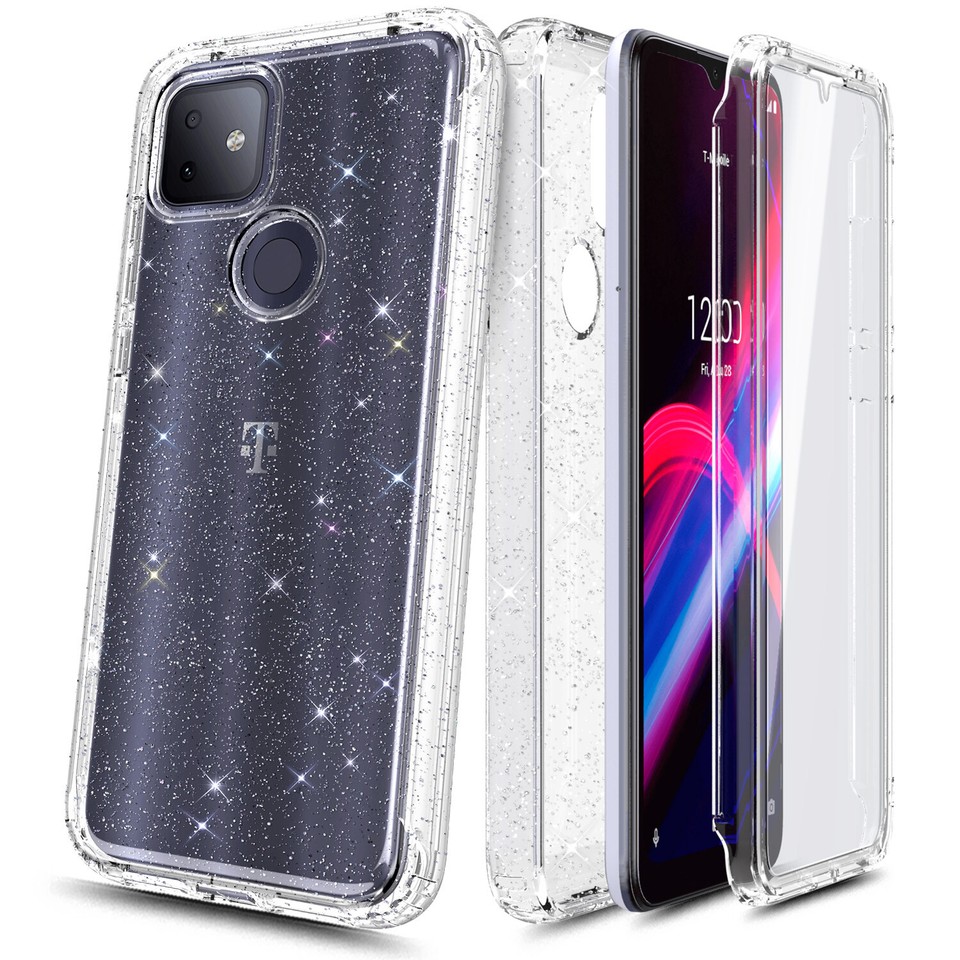 For T-Mobile REVVL 4/Revvl 4+/5G Phone Case Full Body +Built-In Screen ...