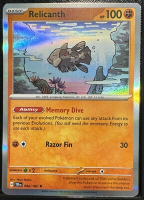 Pokémon TCG Relicanth 84/162 Temporal Force Holo Rare NEAR MINT | eBay