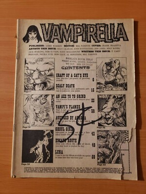Vampirella #5 Magazine ~ FAIR FR COVERLESS ~ 1970 Warren Comics | eBay