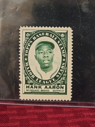 1961 Topps Stamp Single Hank Aaron Milwaukee Braves | eBay