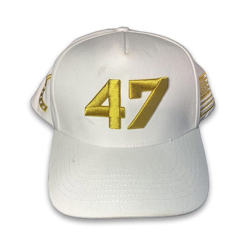 47 Hat Charlie Kirk Conservative Cap Trump Low Profile Hat Gold ...