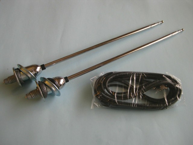 63 64 Chev Impala Rear Antennas 1963 1964 Dual Aerial With Cable for ...