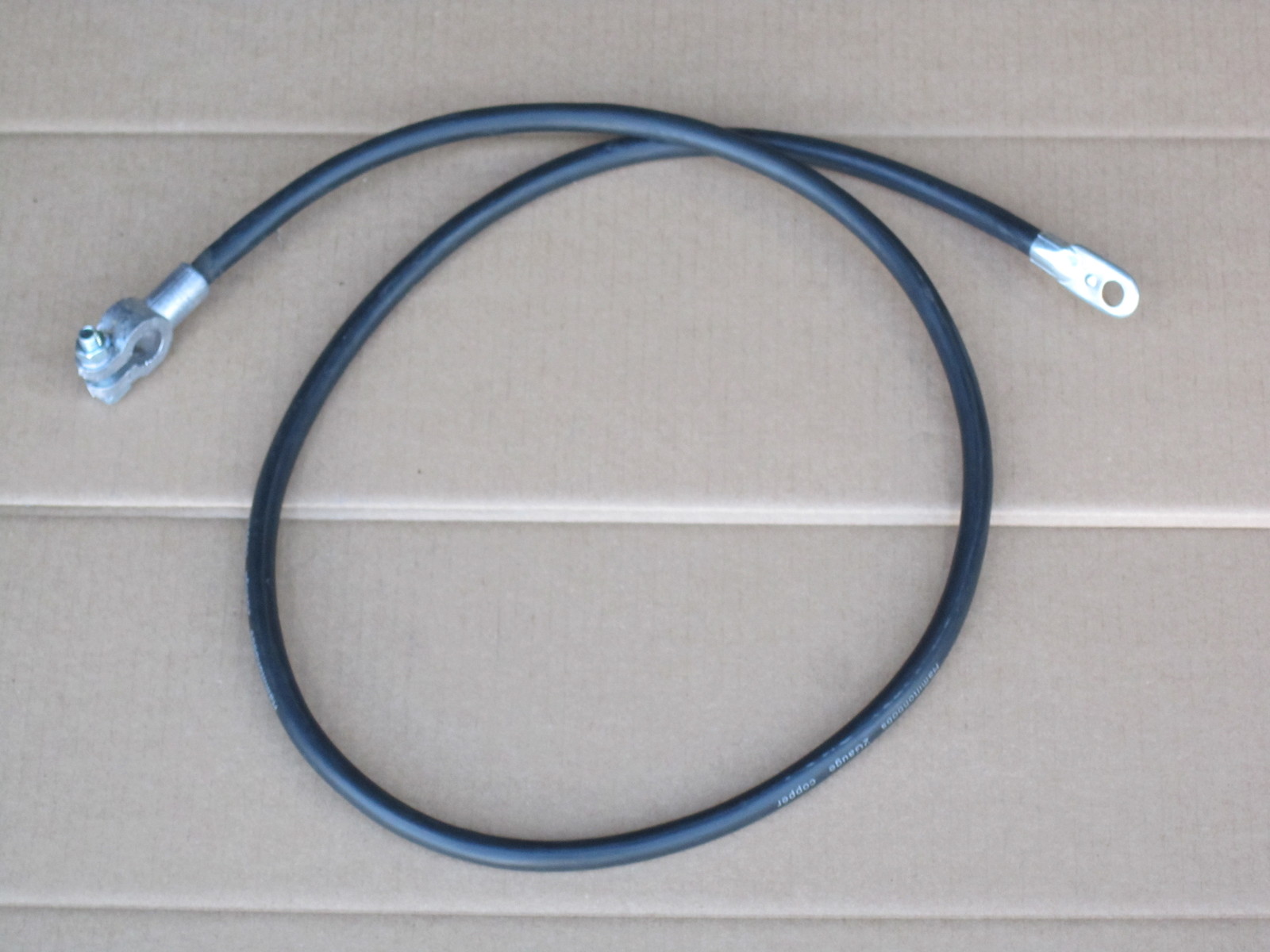 50" BATTERY CABLE 2 GAUGE SOLID COPPER CORE 50 INCH 2GA | eBay