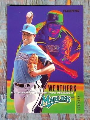 Dave Weathers Marlins 1994 Fleer #343 | eBay