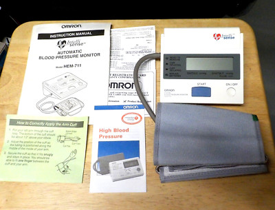 OMRON INTELLI SENSE AUTOMATIC DIGITAL BLOOD PRESSURE MONITOR HEM-711 ...
