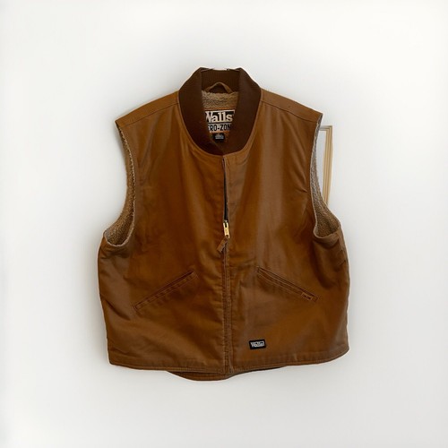 Vintage Walls Vest Mens XL Tan Workwear Wool Lining Duck Canvas Very ...