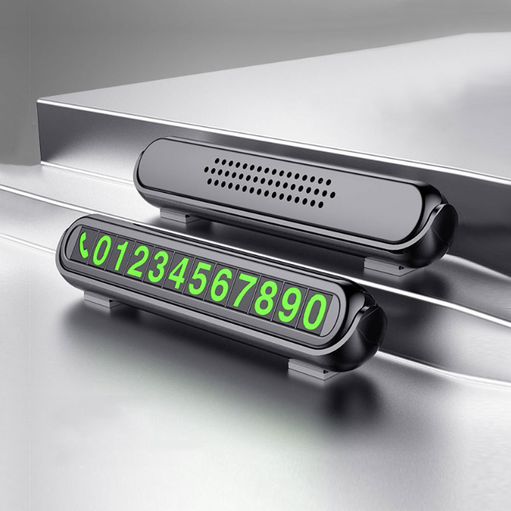 Hidden Car Temporary Parking Card Luminous Phone Number Sticker Card ...