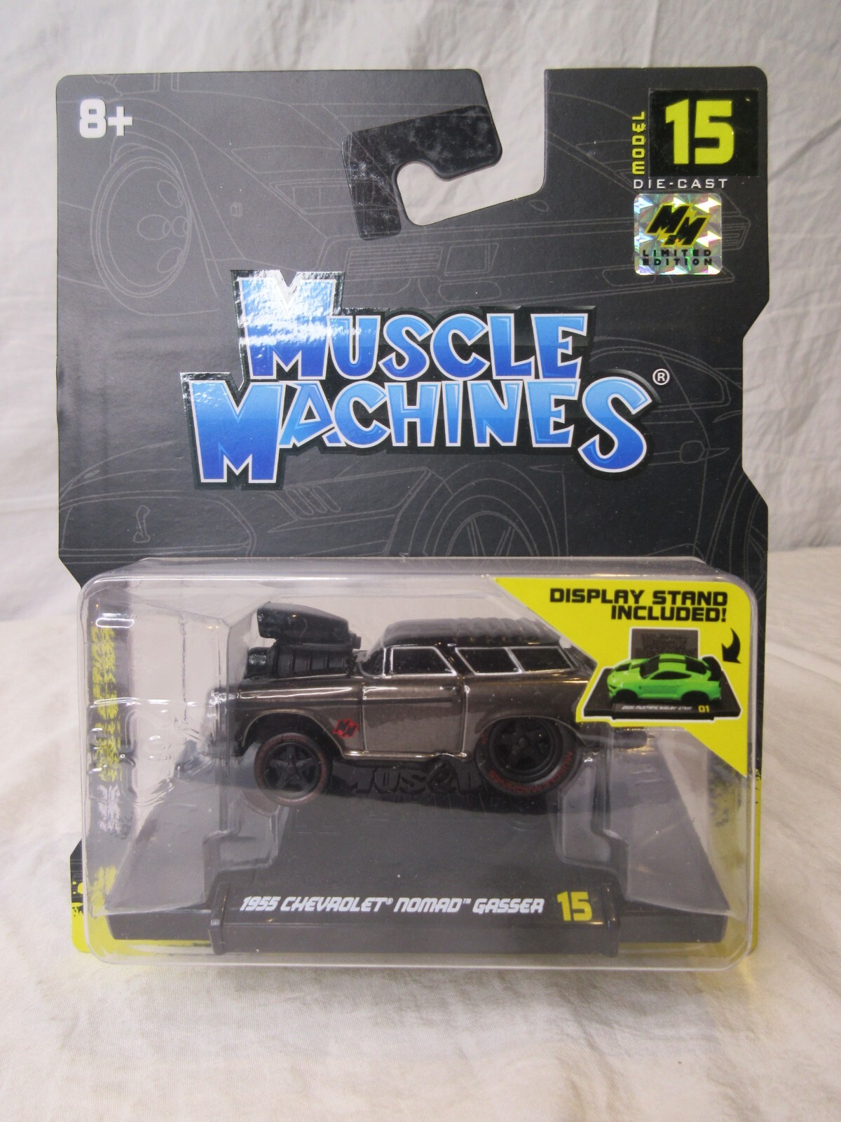 Muscle Machines 1955 Chevrolet Nomad Gasser Limited CHASE Gun Metal ...