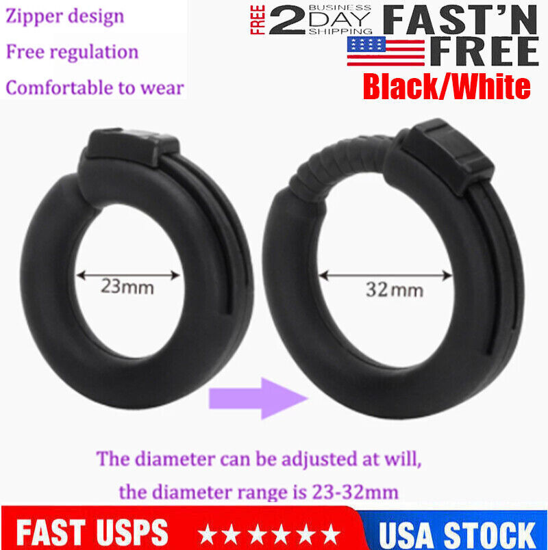 Adjustable Cock Ring Stay Hard Penis Enhancer Erectile Dysfunction Sex ...