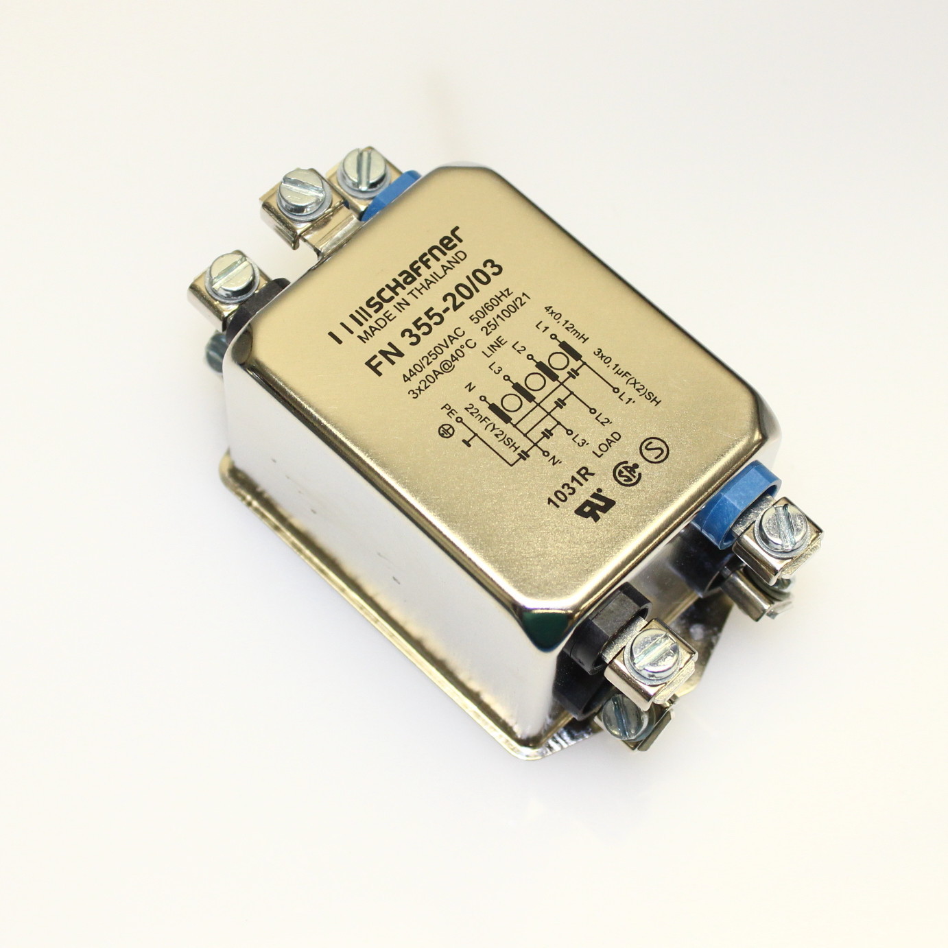 SCHAFFNER FN355-20/03 Filter Line RFI 440/250VAC 50/60HZ New Quantity-1 ...