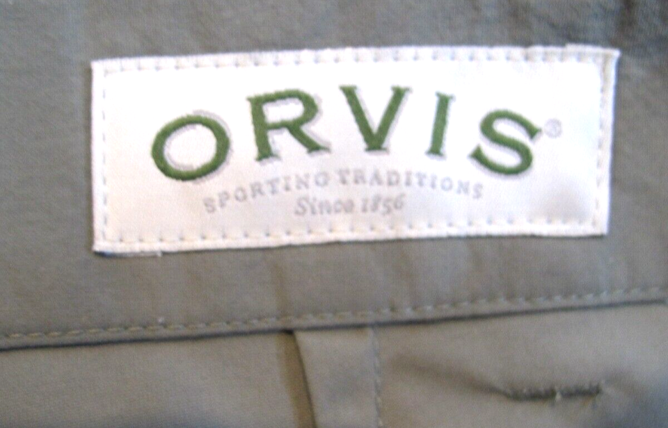 Orvis Nylon Hiking Pants Men's Size 38 x 26 Inseam Green Casual Comfort ...