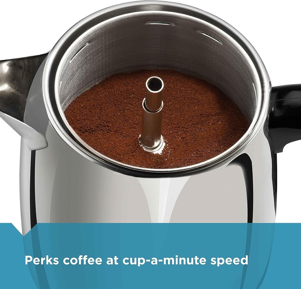 Farberware FCP280 Electric Coffee Percolator (Stainless Steel Basket ...