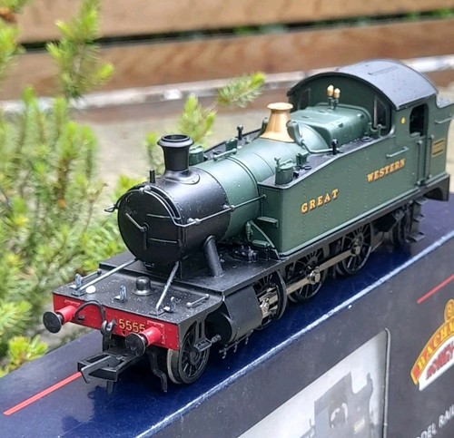 Boxed Bachmann 32-136 GWR Green 4575 Prairie Steam Tank Loco 5555 OO ...