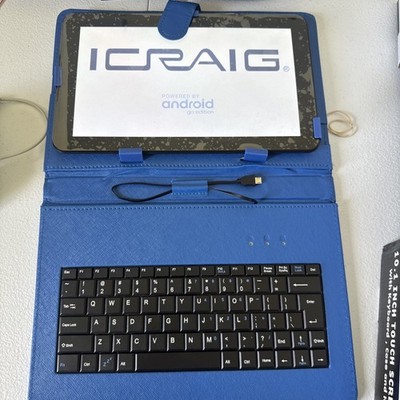 Craig CMP840 BUN-BL-HD Quad Core 10.1in Tablet w Keyboard Case ...