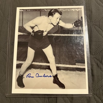 Boxer Lou Ambers RARE 8x10 Photo Signed Autographed | eBay UK