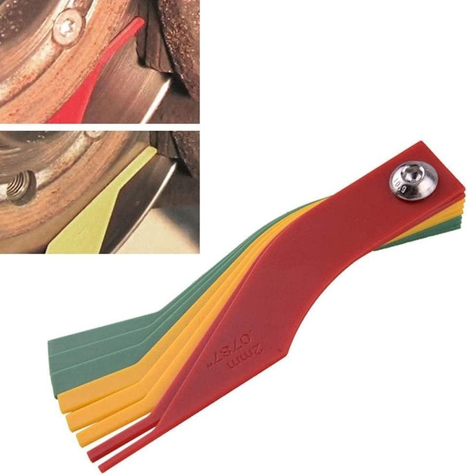 Lightweight Brake Pad Thickness Measuring Tool - Metric and SAE ...