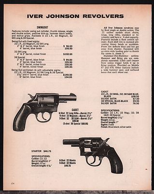 1978 IVER JOHNSON Cadet Revolver AD shown w/ Starter | eBay