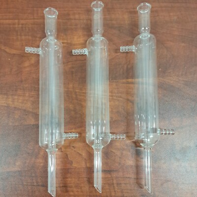 3X 13" long Pyrex Glass Distillation Condenser Column LOT OF 3 | eBay