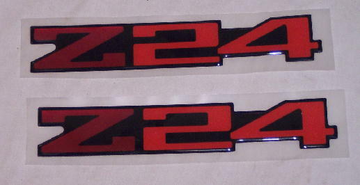 NOS OEM Chevrolet Chevy Cavalier Z24 Nameplate Emblem 1988 - 1992 Red ...