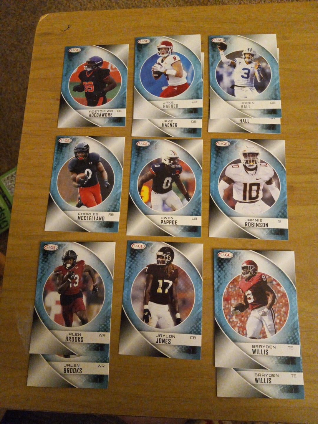 College Football Cards 4th,5th and 7th round draft picks from 2023**13 ...