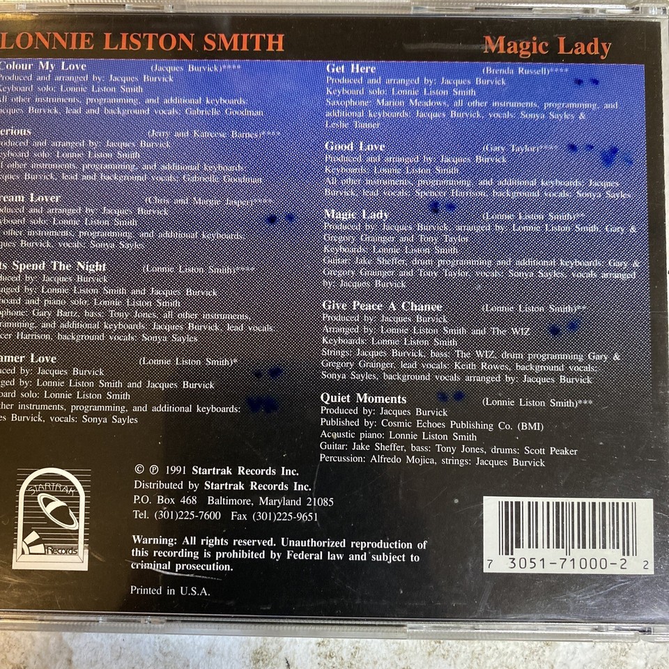LONNIE LISTON SMITH - Magic Lady - CD - **VGC+ Condition** - ZZ | eBay
