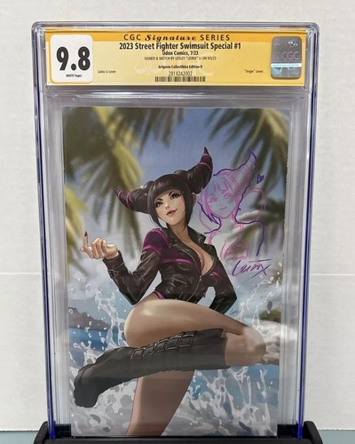 STREET FIGHTER SWIMSUIT SPECIAL #1 Signed LESLIE LEIRIX LI "jacket" CGC ...