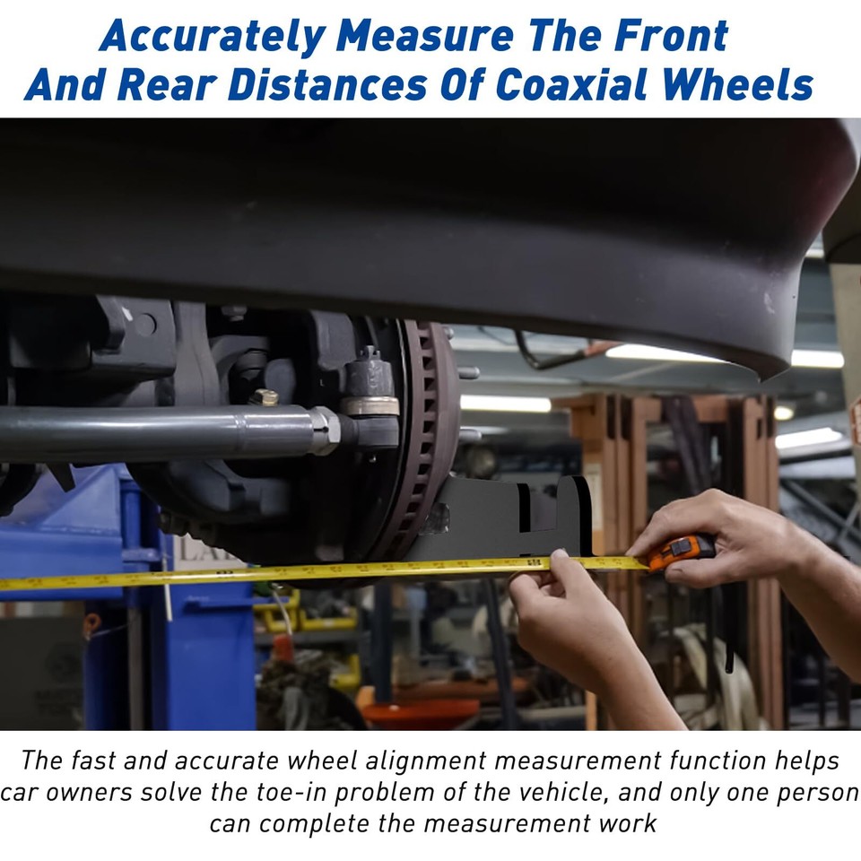 2 Pack - Wheel Toe Alignment Tool Plate - Comes with 2 Tape Measures ...