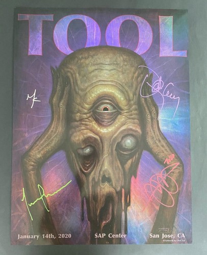 TOOL Band Signed Autographed Concert Poster 2020 San Jose, CA 78/700 ...