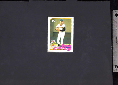 1989 Baseball Topps #573 Jim Abbott Rookie Card RC NM or Better | eBay