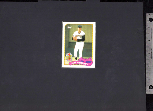 1989 Baseball Topps #573 Jim Abbott Rookie Card RC NM or Better | eBay