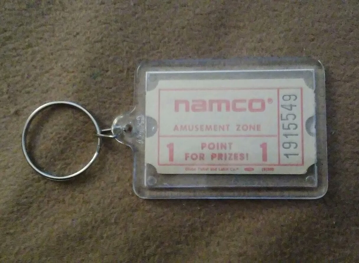 Custom Namco Amusement Zone Ticket Keychain | eBay