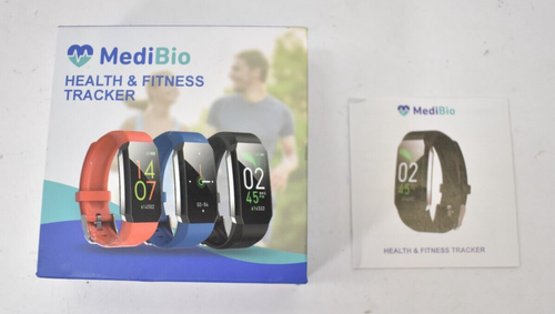 MedBio Health & Fitness Tracker Smart Band Black Finish Wrist Accessory Watch | eBay