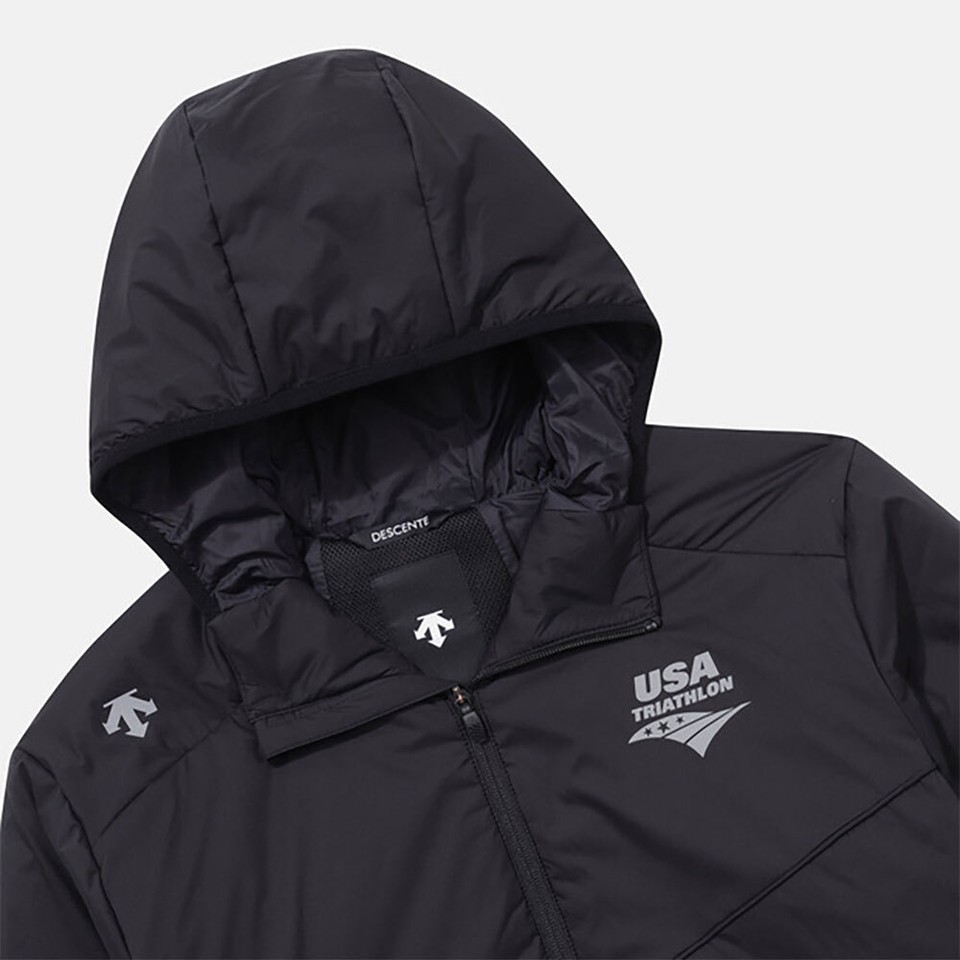DESCENTE Mens USAT PERTEX PADDING HOODED JACKET SQ123IPD11 BLACK M-3XL ASIAN FIT | eBay