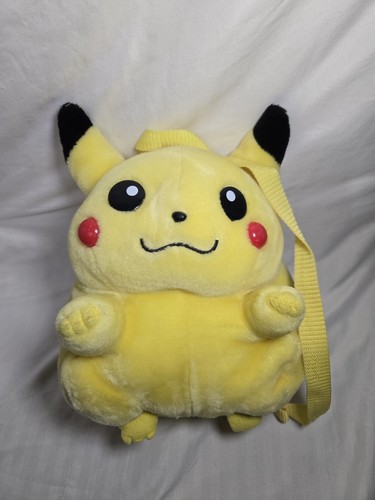 Vintage Pokemon Nintendo Fat Pikachu Plush Backpack 12" | eBay