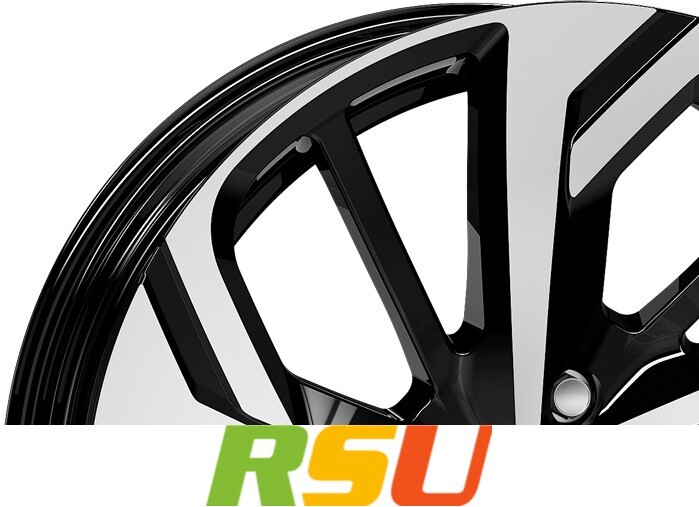 Autec Typ RX - Rixon schwarz poliert 8x18" ET50 LK5 120 ML 65.1 ...