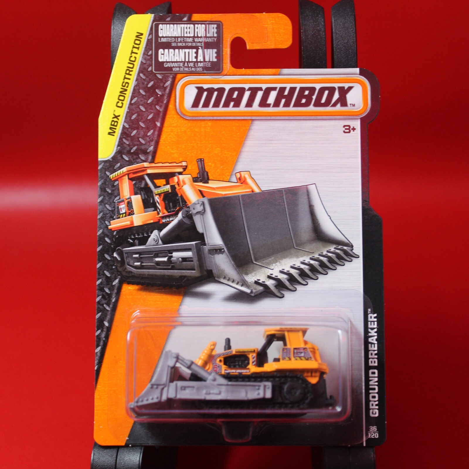 2015 Matchbox #36 Ground Breaker Orange MBX Construction 1:64 Bulldozer | eBay