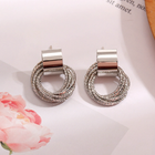 Silver Circle of Serenity Stud Earrings | eBay