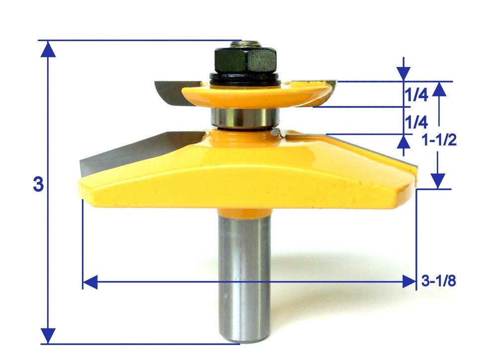 1pc 1/2"SH 15° Raised Panel w/Back Cutter Router Bit S | eBay