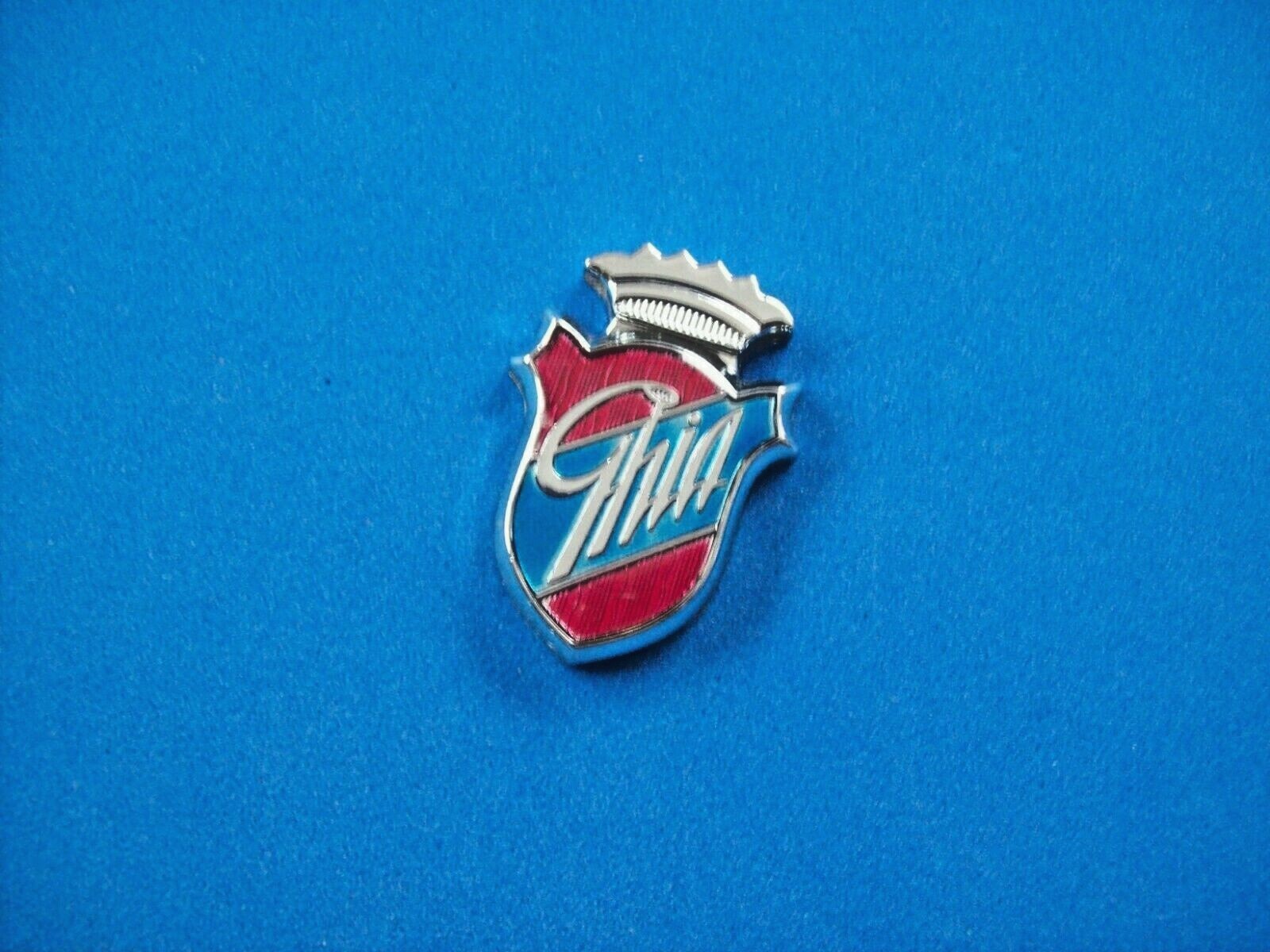 NOS NEW chrome plated metal Ghia Emblem ornament logo USA seller | eBay