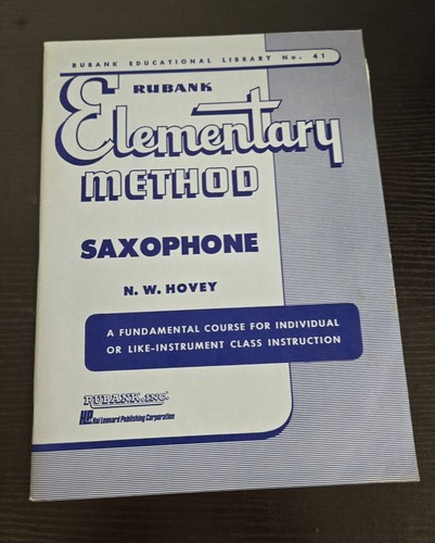 Rubank Elementary Method - Saxophone [Rubank Educational Library ...