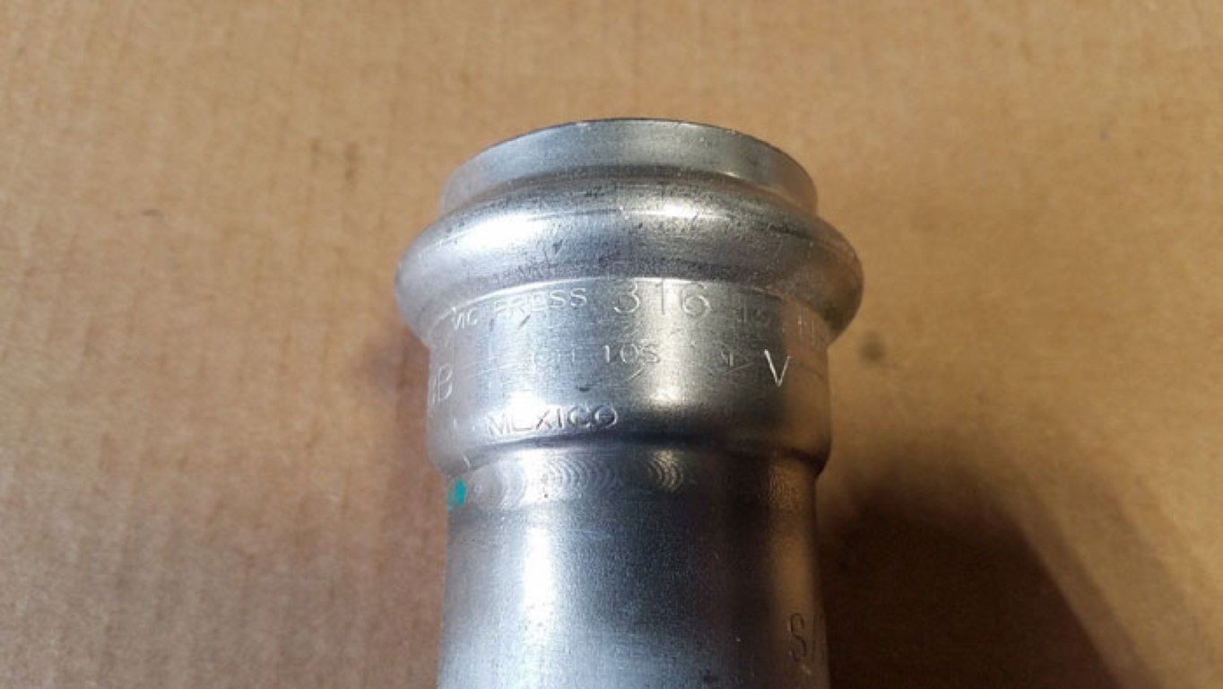 Victaulic Vic-Press 1-1/2" Male Thread Adapter 316 Stainless Steel ...
