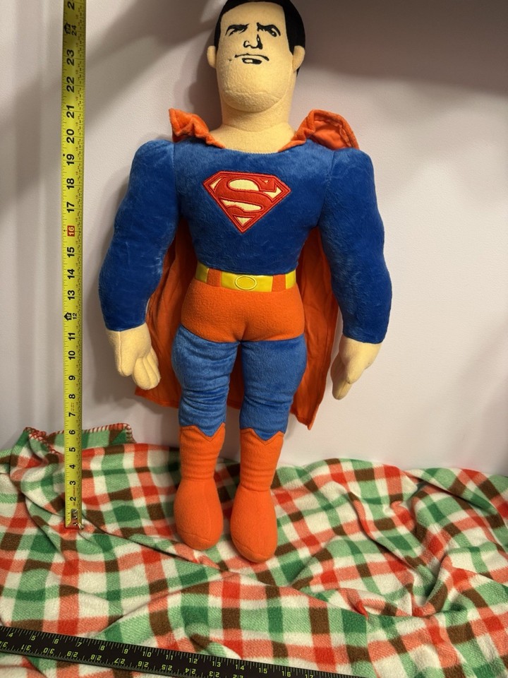 Superman Plush 22” DC Comics Hero Soft Toy – Blue Suit & Red Cape ...