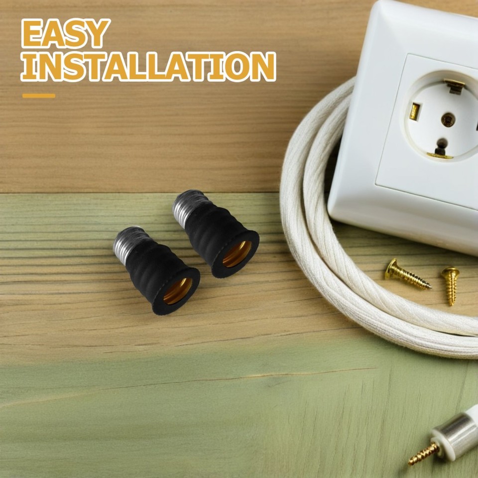 5 Pcs E12 To E14 Lamp Socket Adapter Pc Material Led Light Bulb Holder ...