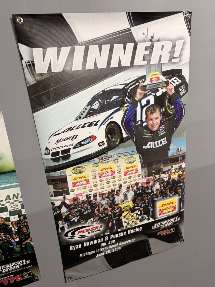 Ryan Newman 8 Win Banner Set 2004/2005 NASCAR Penske Racing | eBay