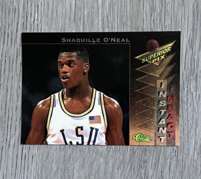 1995 Classic Superior Pix 'Instant Impact' | Shaquille O'Neal | #1 ...