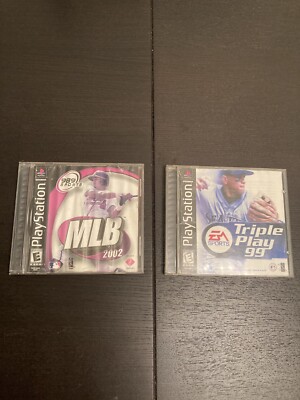 MLB 2002 (Sony PlayStation 1, 2001) & EA Sports Triple Play ‘99 ...