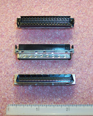QTY (5) 68 POSITION SCSI IDC RECEPTACLES 1.27mm CABLE MOUNT 60130685200 ...