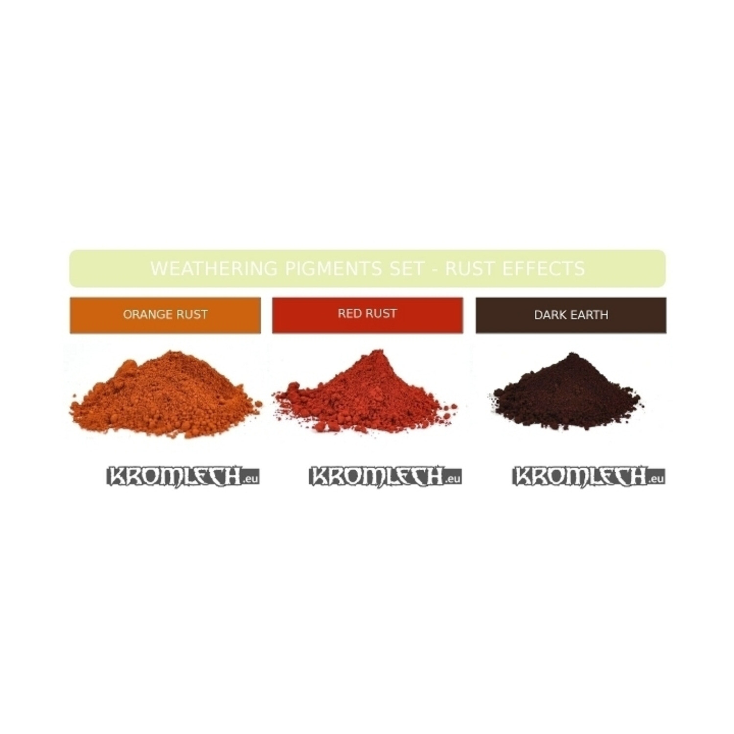 Kromlech Weathering Powder Weathering Powder Set - Rust Effects SW (New ...