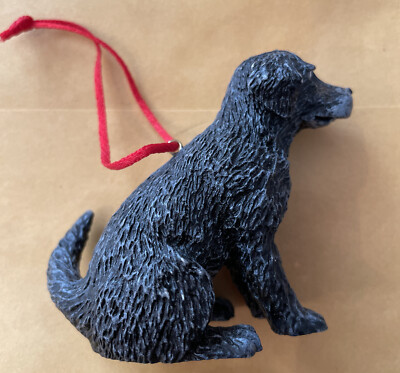Black Labrador Retriever Dog Sparkle Resin/Ceramic Ornament 4" Tall ...